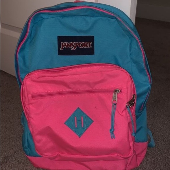 Jansport | Bags | New Jansport Pink And Blue Backpack | Poshmark